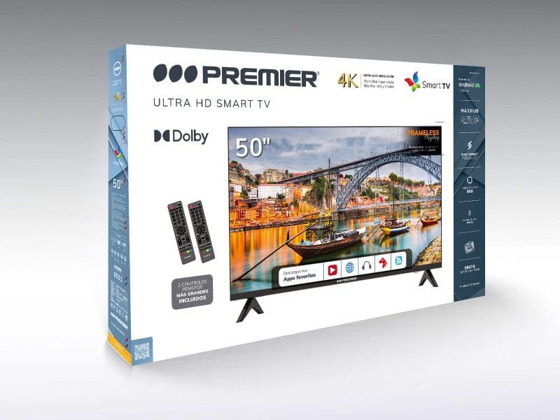 TELEVISORES PREMIER TV-8031 50'' SMART TV / NEGRO | Precio a crédito 52 ...