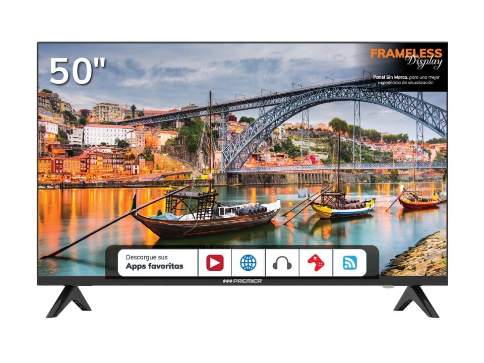 TELEVISORES PREMIER TV-8020 50'' SMART TV UHD NEGRO | Precio a crédito ...