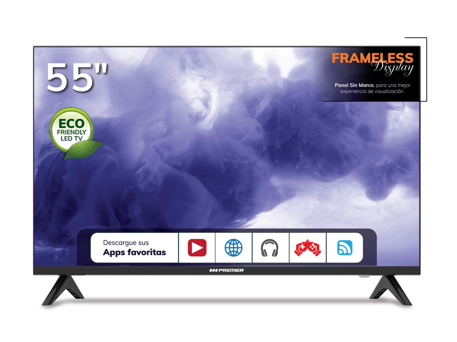 TELEVISORES PREMIER TV-8175 55 '' SMART TV NEGRO | Precio a crédito 52 ...