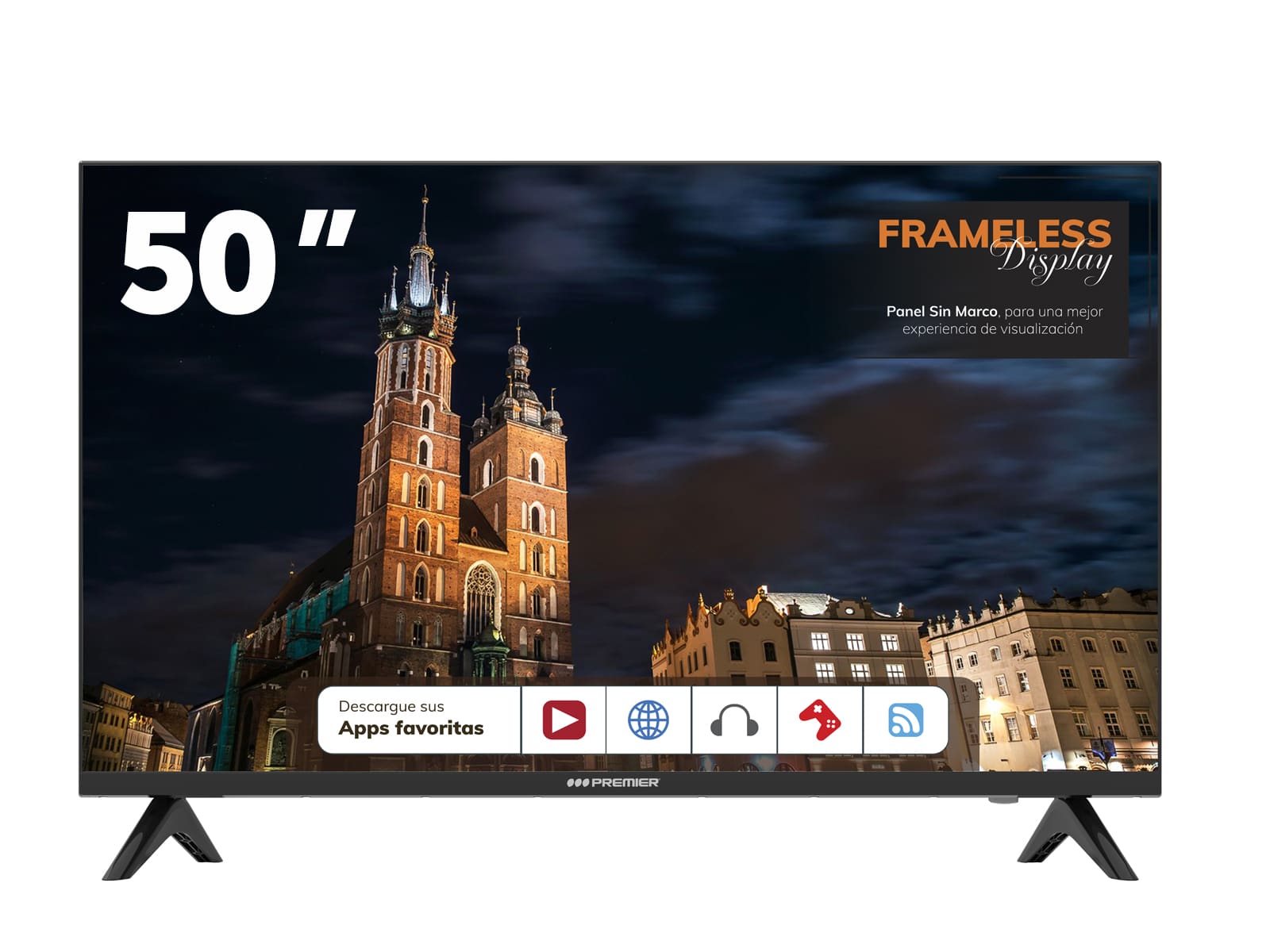 TELEVISORES PREMIER TV-8031 50'' SMART TV / NEGRO | Precio a crédito 52 ...