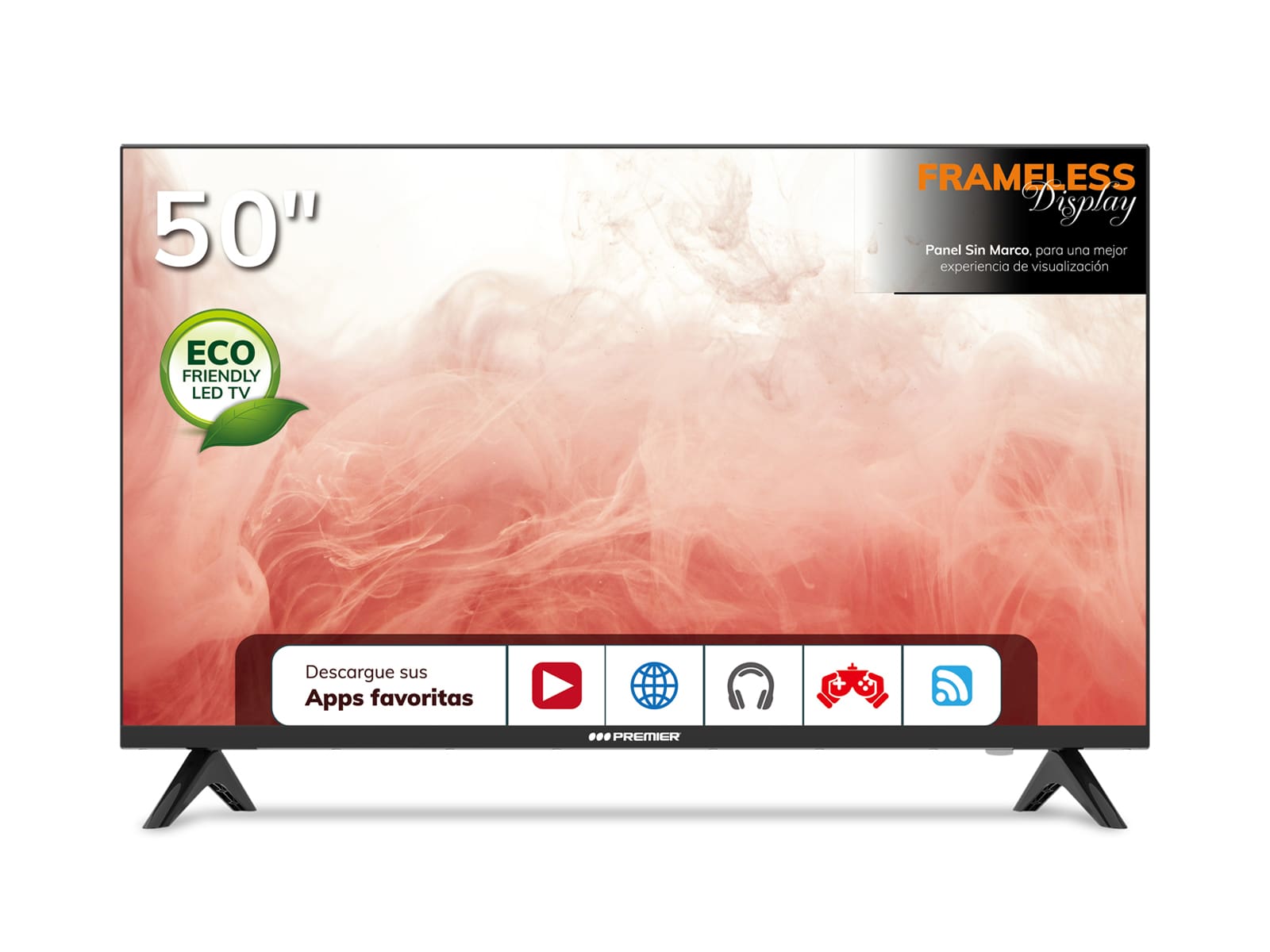 TELEVISORES PREMIER TV-8174 50'' SMART TV UHD/ NEGRO | Precio a crédito ...