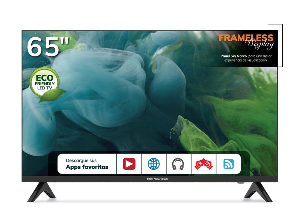 TELEVISORES PREMIER TV-8344 65'' UHD SMART TV NEGRO | Precio a crédito ...