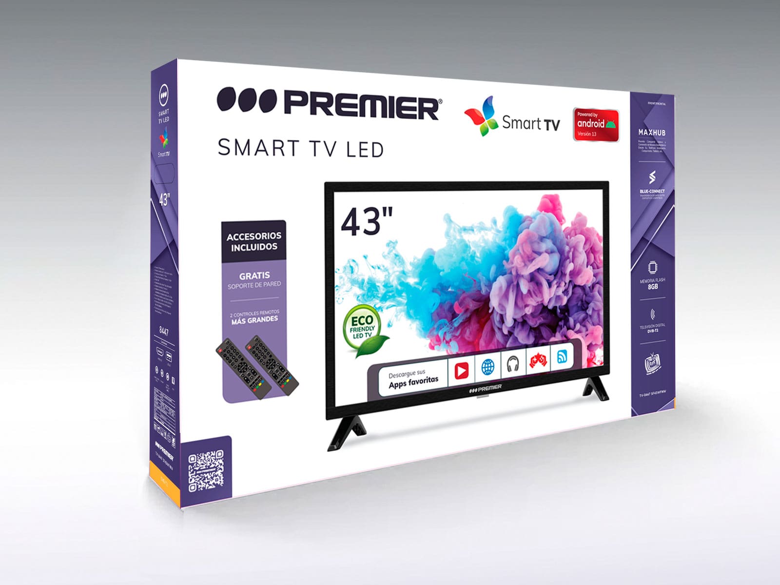TELEVISORES PREMIER TV-8447 43'' FHD SMART TV NEGRO | Precio a crédito ...